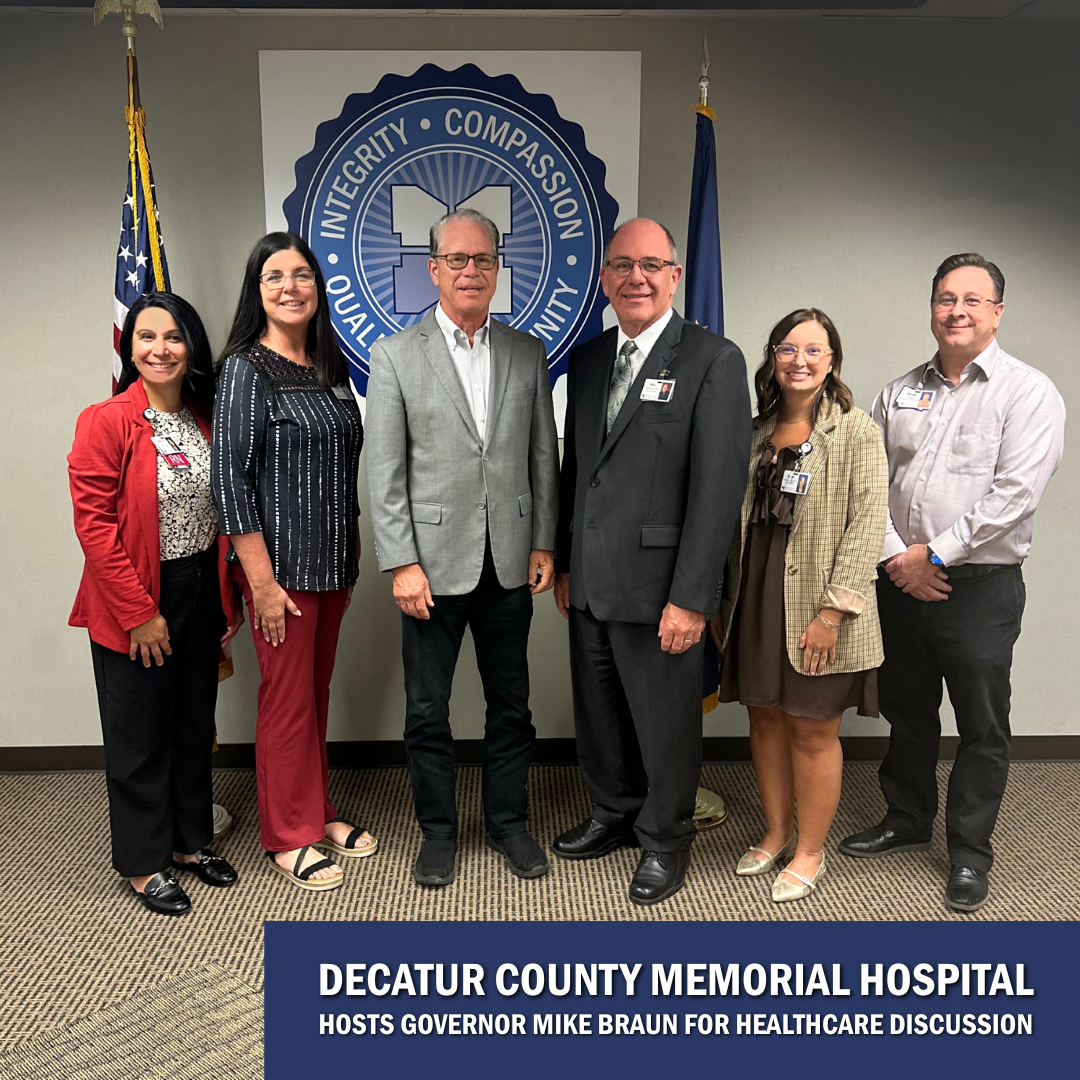 Governor Mike Braun Visits DCMH to Discuss Healthcare | Decatur County Memorial Hospital